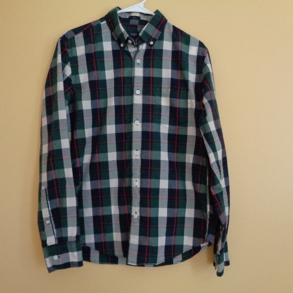 J. Crew | Shirts | J Crew Plaid Flex Casual Slim Shirt | Poshmark
